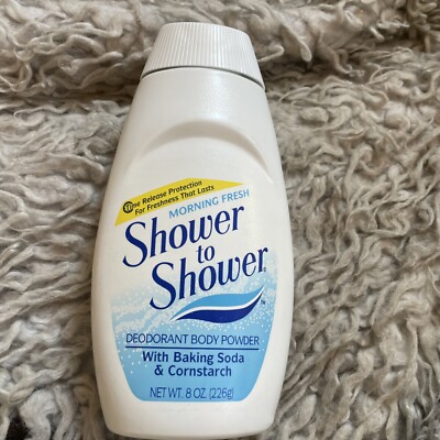 Vintage Shower to Shower Deodorant Body Powder Morning Fresh Full Open ...