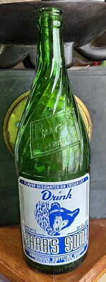 BARR'S SODA 32 OZ. HARDWICK BOTTLING WORKS HARDWICK VERMONT EMERALD GREEN | eBay