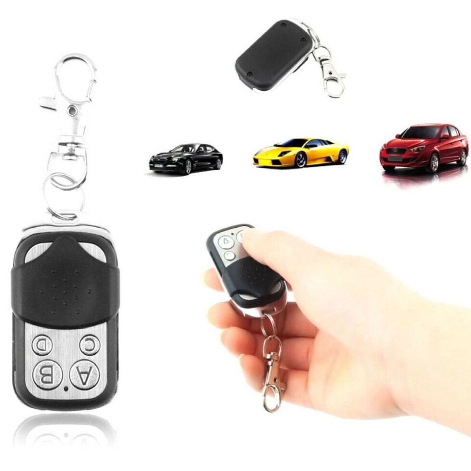 2Pcs 12V Universal Fixed Code 4-Button Gate Garage Opener Remote ...