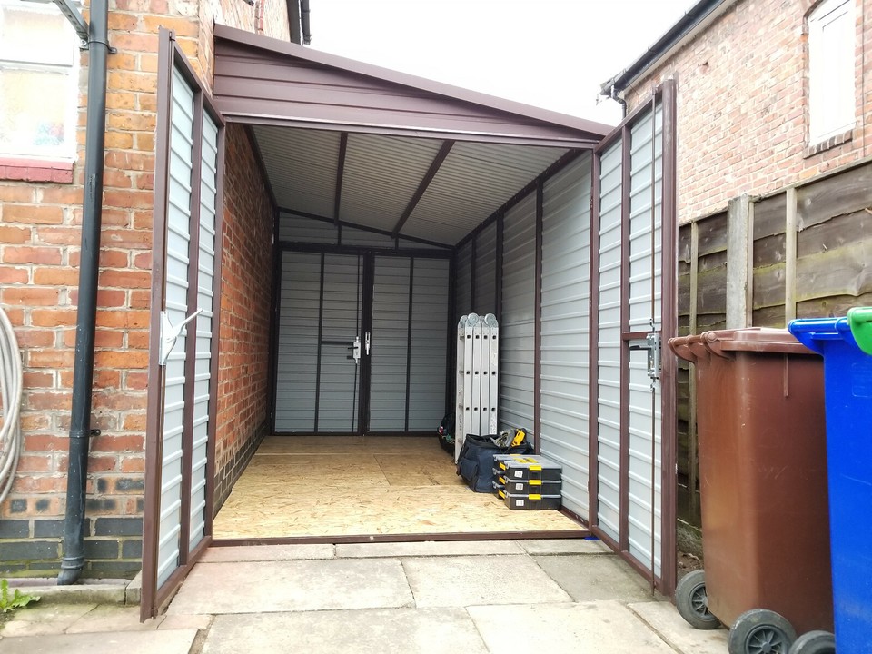 Lean To Extension Any Size Made to Measure House Storage Secure Garage ...