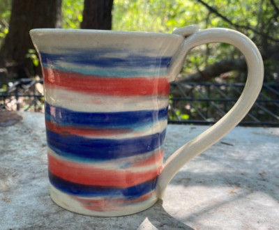 OOAK Signed Artisan Studio Marble Mug "Tabitha" 4.25" Tall | eBay