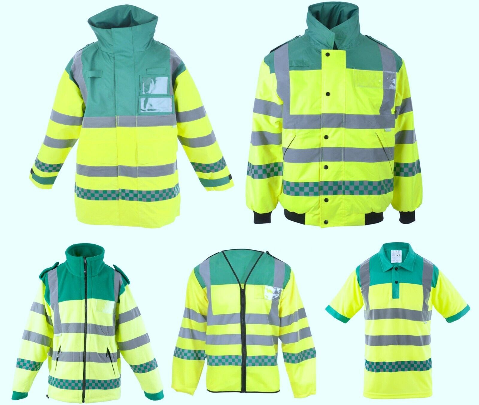 PARAMEDIC HIGH VISIBILITY LIGHT JACKETS HI VIS VIZ REFLECTIVE SAFETY ...