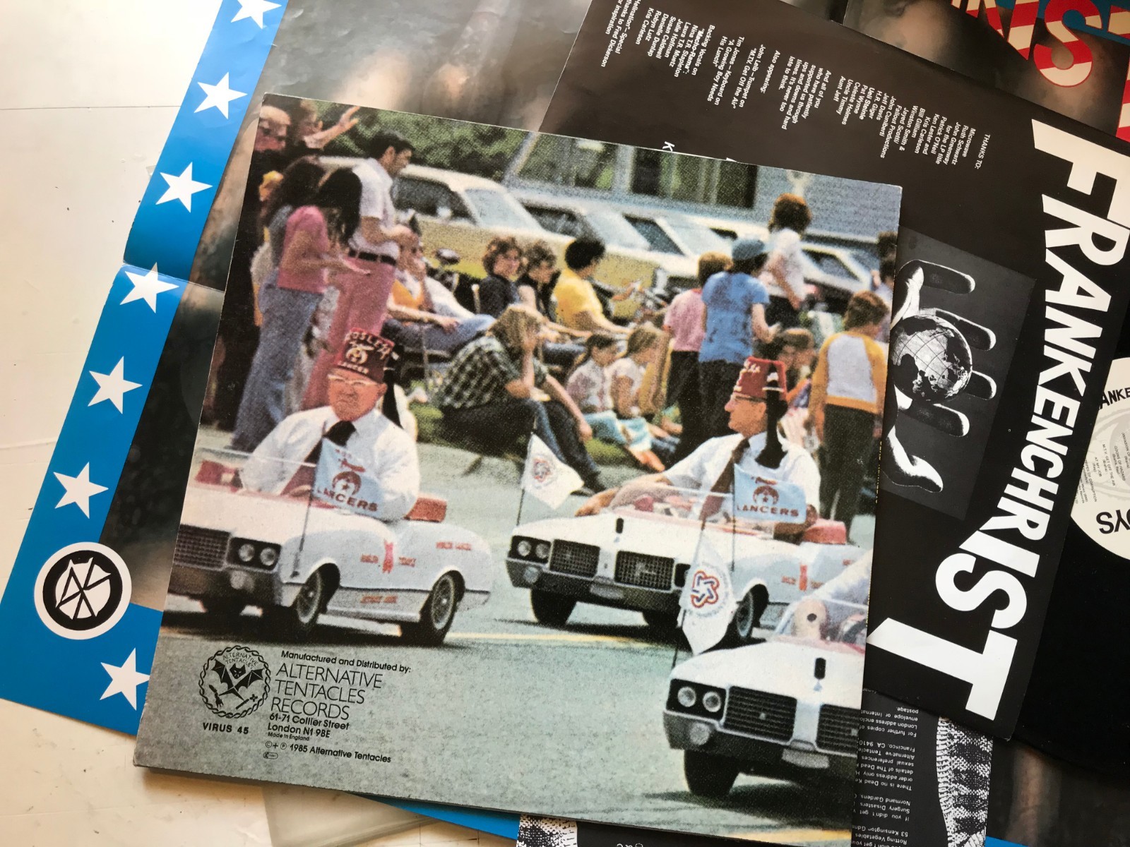 Dead Kennedys LP Frankenchrist w/BANNED POSTER +inrs uk '85 alt tent H ...