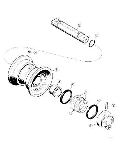 Roller Assy. for Case 310G, 350, 350B, 400 & 500 models match OE ...