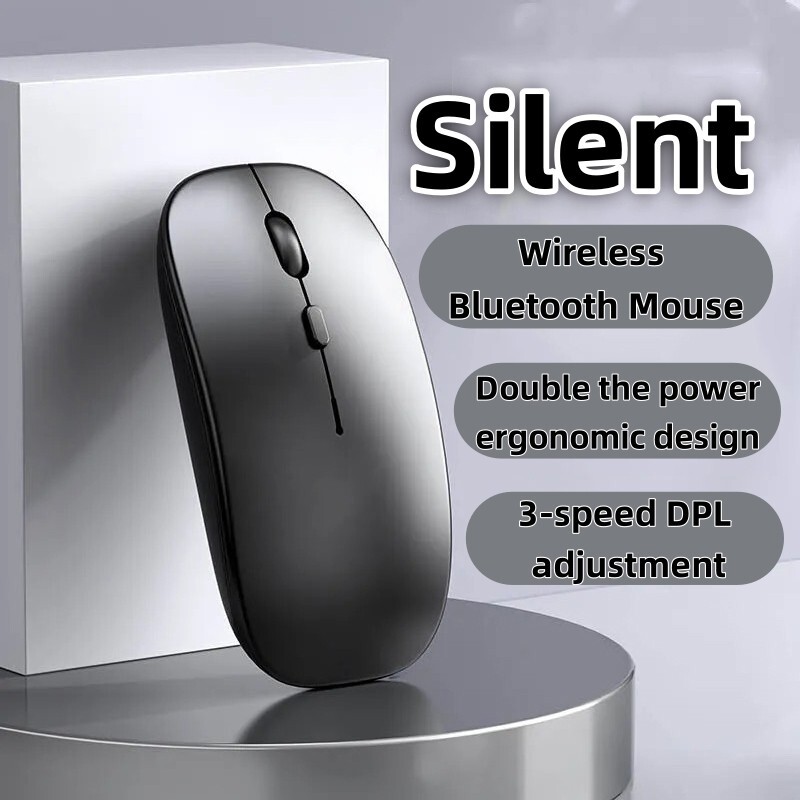 2.4GHz Bluetooth Wireless Optical Mouse USB Rechargeable RGB Mice for ...