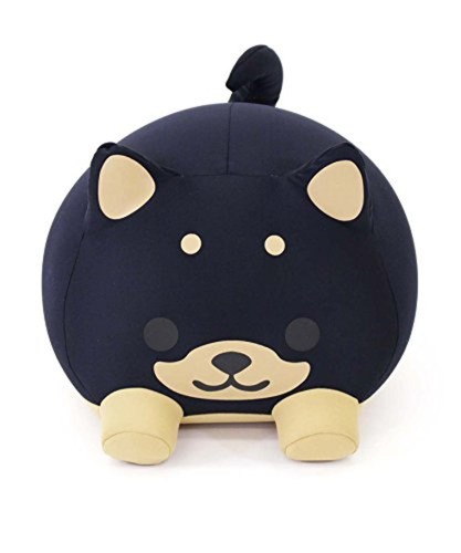 MOGU Cushion Pillow Plush Doll Black Cute Dog Free Ship w/Tracking# New ...