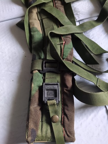 US Military Army MOLLE II Large Rucksack Shoulder Straps Frame Woodland ...