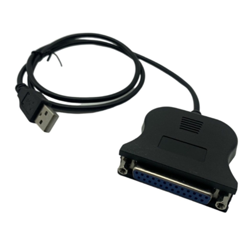 USB to 25 Pinhole Parallel Cable DB25 Interface IEEE 1284 Printer USB2 ...