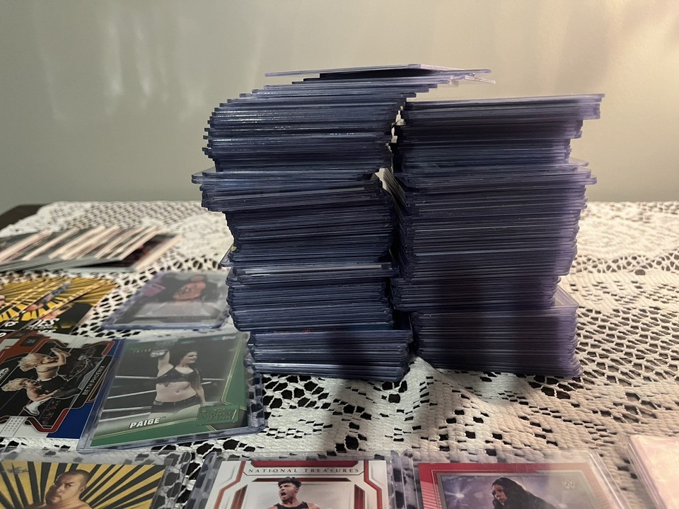 Lot Huge Wrestling Cards Lot With Auto & Patch Cards AEW WWE WWF | eBay