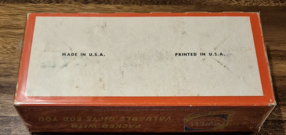 ORIGINAL 1965 PHILADELPHIA FOOTBALL CARDS EMPTY WAX PACK STORE DISPLAY ...