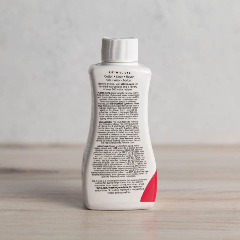 RIT DYE ColorStay Fixative for Long Lasting Fabric Color 8 oz Tan Dye ...