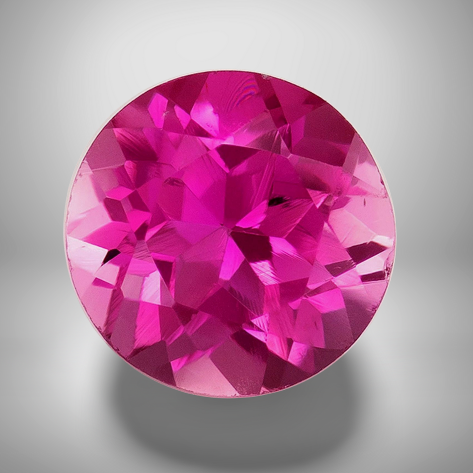 Pink Tourmaline Round Cut Gemstone 5 Cts - 12 mm Vivid Loose Gem | eBay