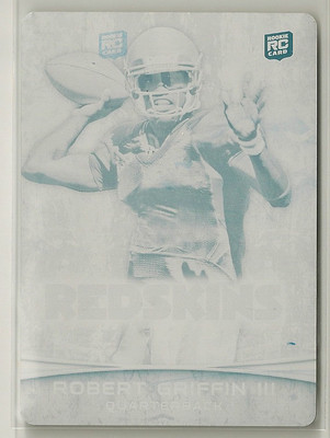RG3 Robert Griffin III 2012 Bowman Signature RC Printing Plate #d 1/1 ...