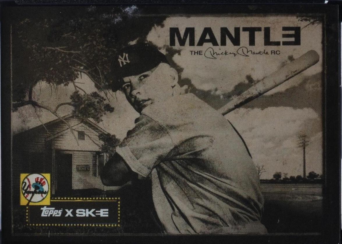 2021 Topps Project 70 - DJ Skee Mickey Mantle #216 1952 Topps Baseball ...
