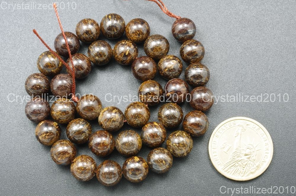 Natural Bronzite Jasper Gemstone Round Beads 4mm 6mm 8mm 10mm 12mm 14mm ...