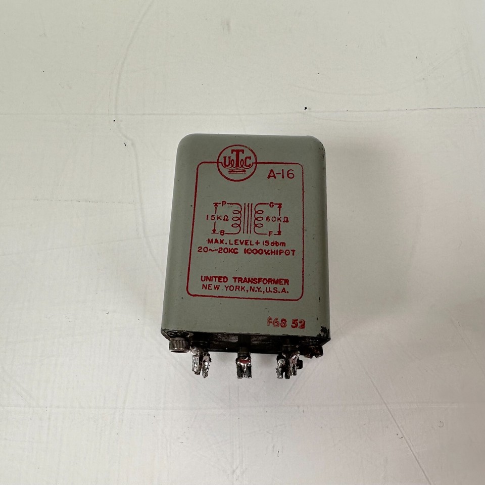 UTC A-16 Transformer Audio Transformer Rare Vintage United Transformer ...