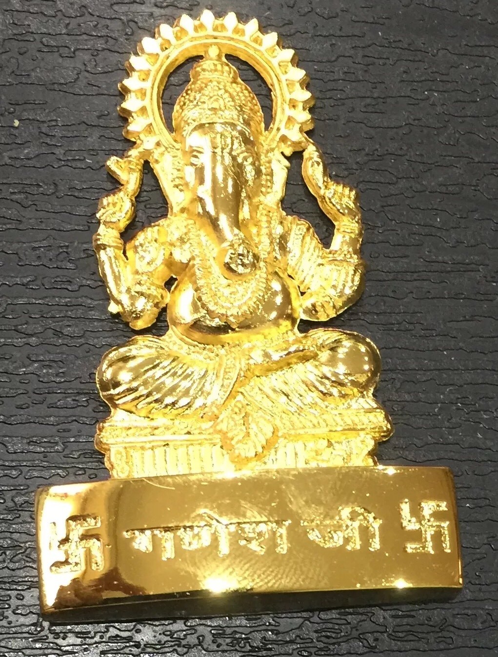 LORD GANESHA GANPATI EK DANT GANESH JI CAR DASH BOARD SMALL STATUE ...
