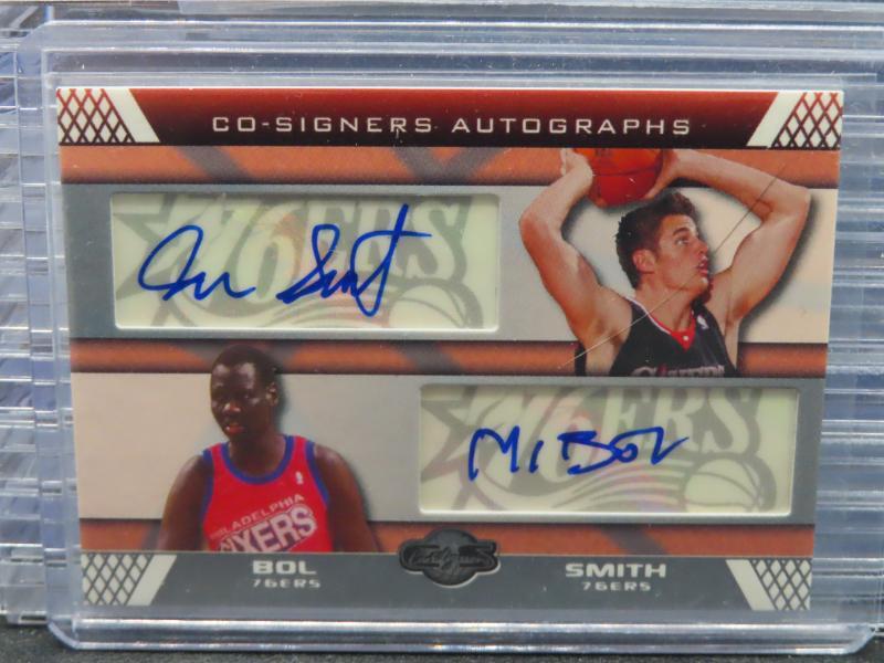 2007-08 Topps Co-Signers Manute Bol Jason Smith Auto Autograph Rookie ...