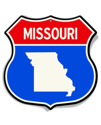 State of Missouri Interstate - Shield Shape - Aluminum Sign - Made in ...
