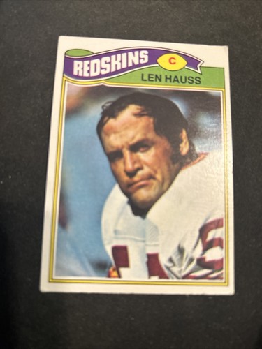 1977 Topps Football Card #478 Len Hauss Washington Redskins ExNm Free ...