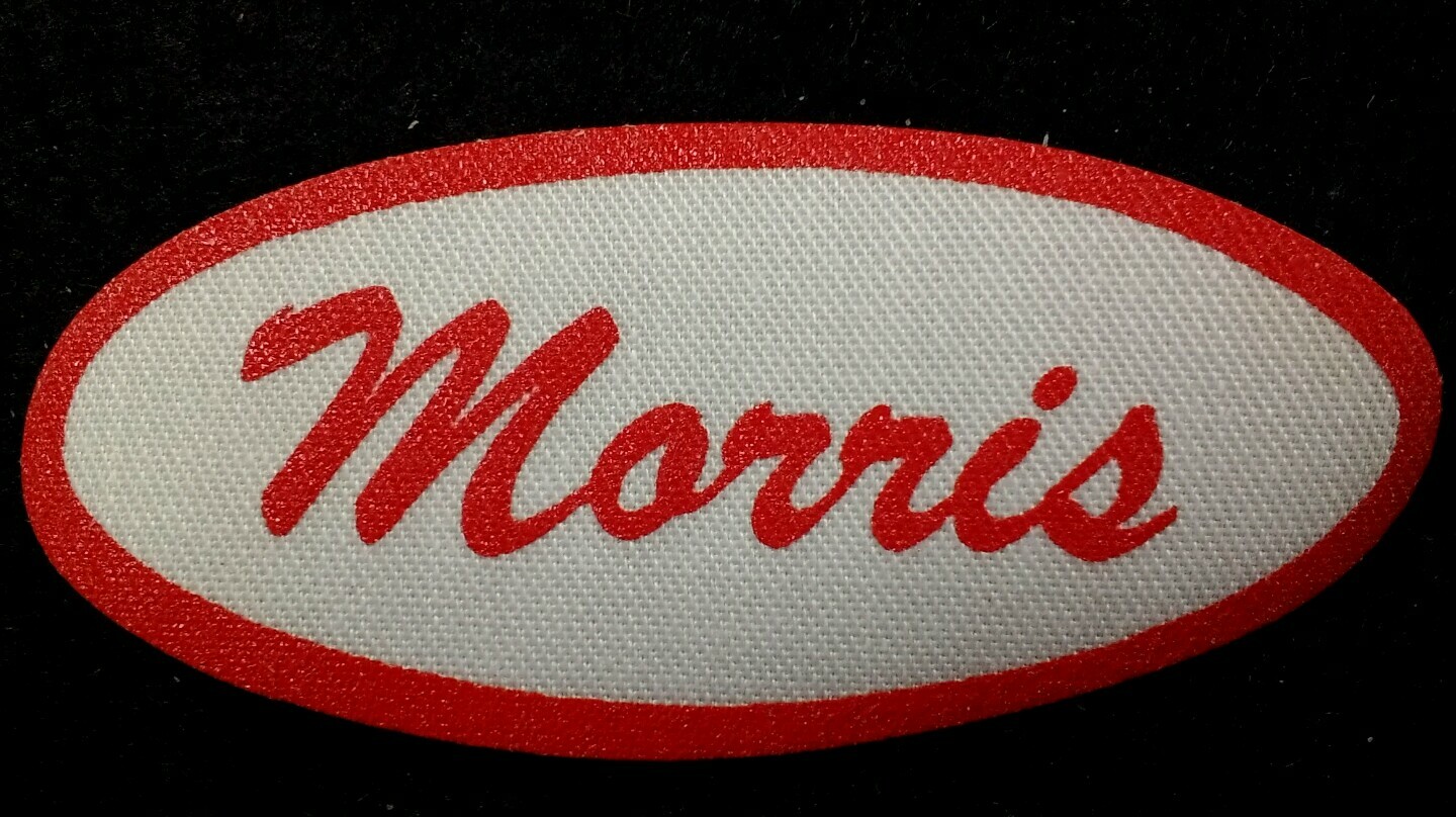 Morris Vintage 1960s Cursive Name Patch Uniform Shirt… - Gem