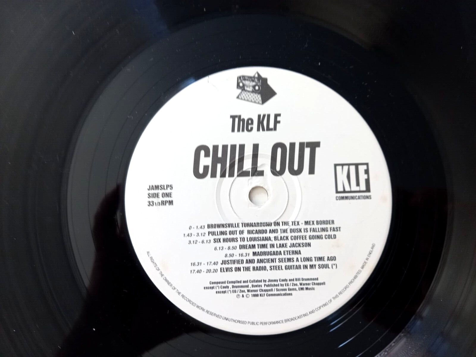THE KLF " CHILL OUT " - KLF COMMUNICATIONS JAMS LP5 - UK 1990 | eBay