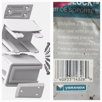 Slidelock Bracket Kit Verenda (2-pk ) w/Screws * NEW - Worn Packaging ...