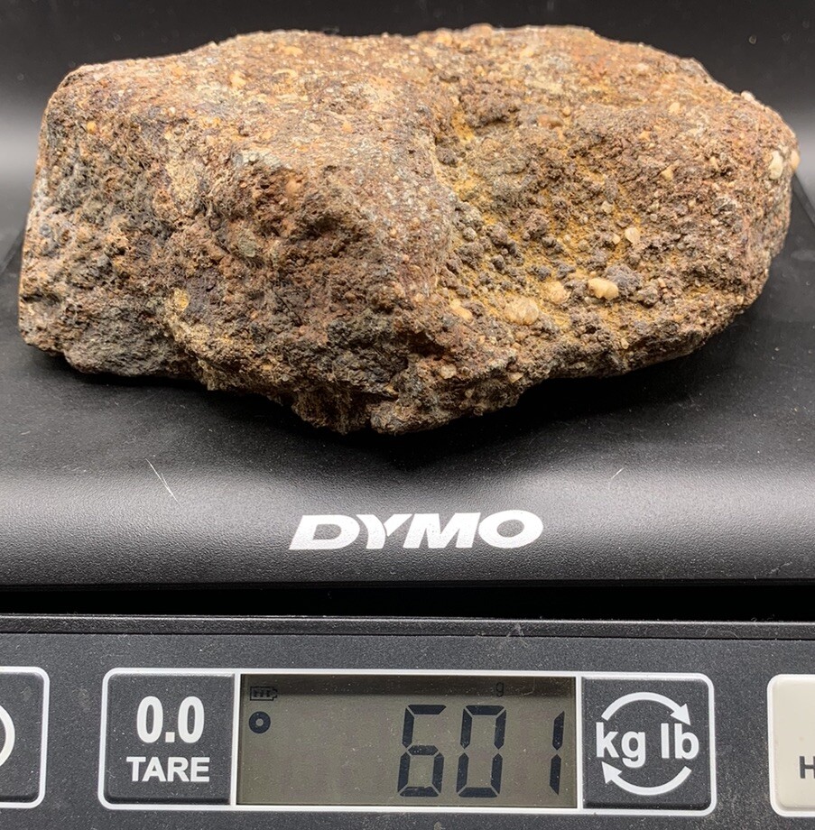 Achondrite Meteorite Highly Magnetic Indiana With Fusion Crust 601g | eBay