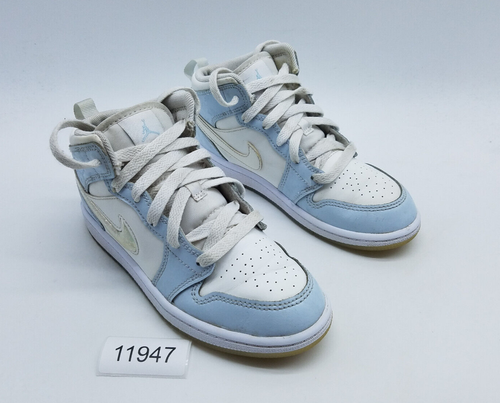 Nike Air Jordan 1 Mid SE Glitter Swoosh (GS) Girl's Size 1Y Sneakers ...