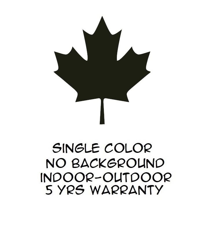 Maple Leaf Sticker Vinyl Decal - Canada Tree Fall Car Window Bumper ...