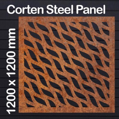 CORTEN Steel / Rusting steel Decorative Wall Panel outdoors ...