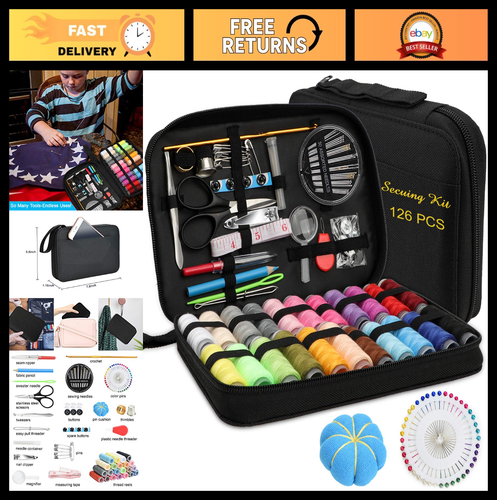 Portable Mini Sewing Kit - DIY Supplies & Accessories for Beginners ...