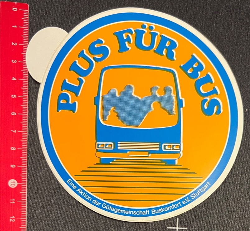 Plus für Bus - Güteg. Buskomfort Stuttgart- Aufkleber Sticker ...