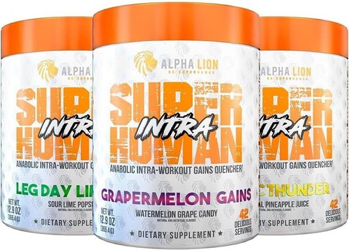 Alpha Lion Superhuman Intra BCAA EAA Electrolyte Blend 42 Scoops 3 ...