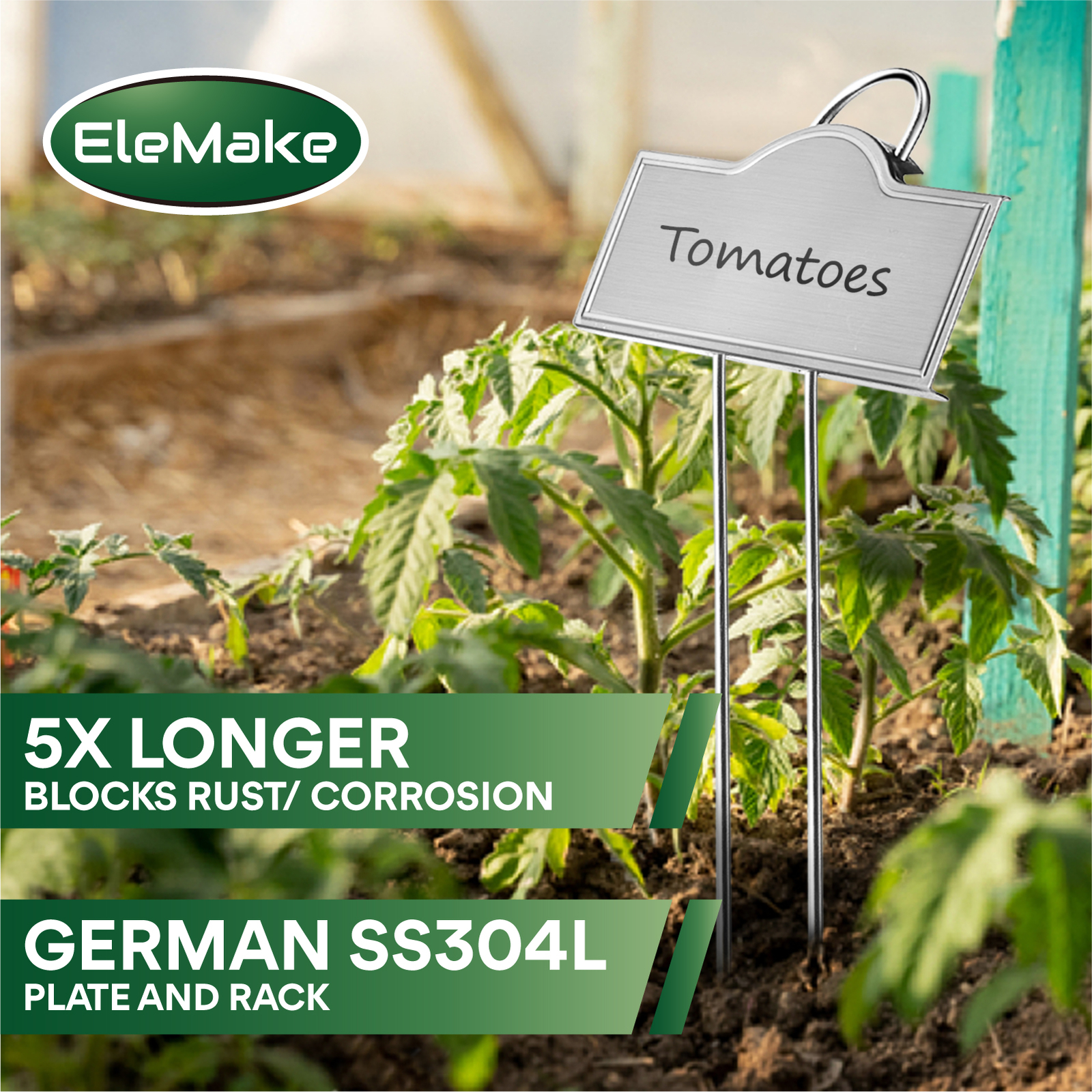 25-Pack Weatherproof Large Metal Plant Labels Garden Markers Plant Tags ...