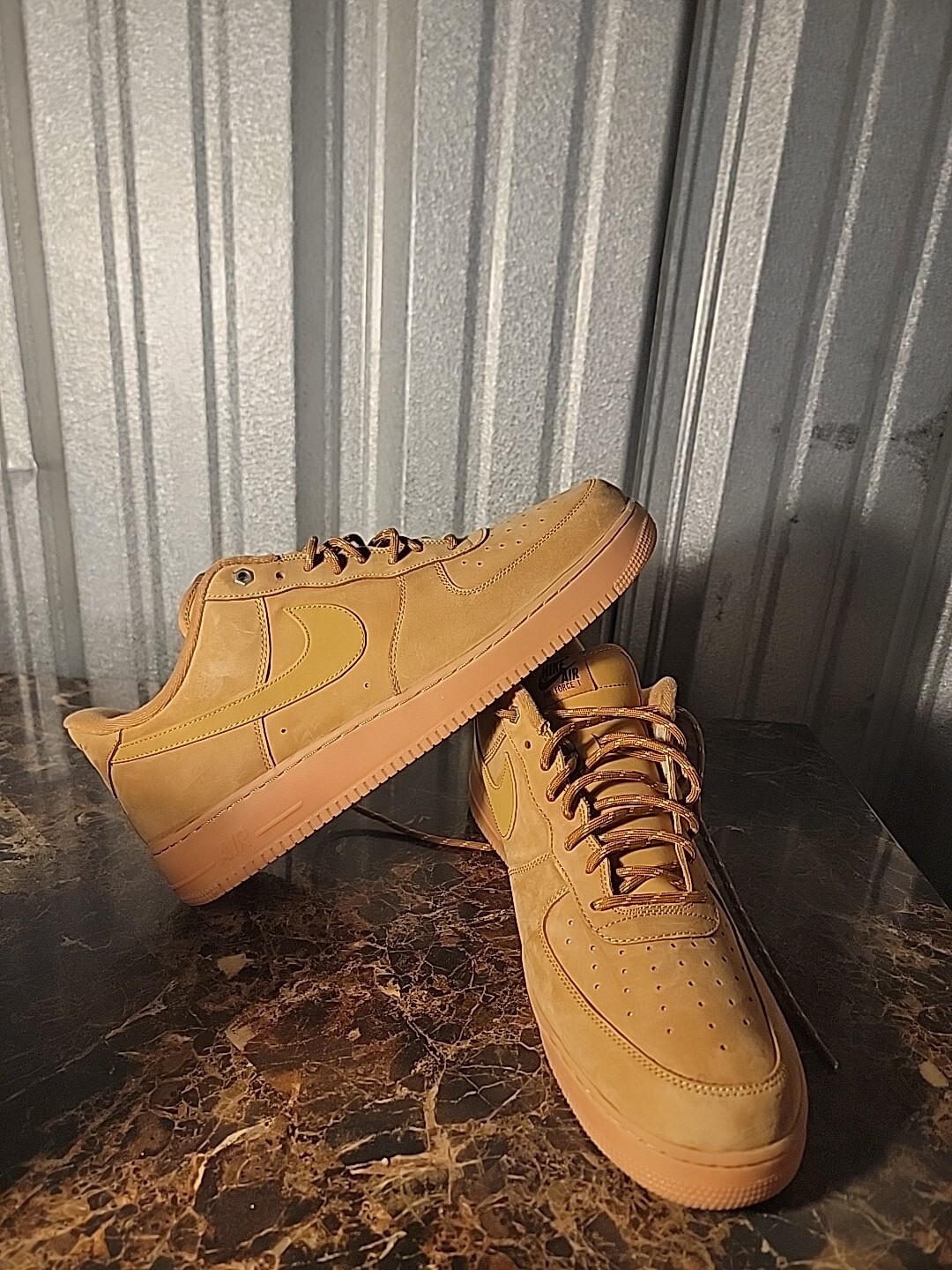 Nike Air Force 1 '07 WB Wheat Gum Flax Light Brown CJ… - Gem