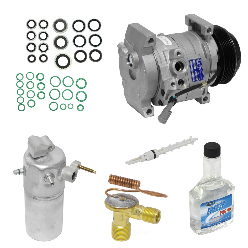 A/C Compressor Kit-Base, VIN: 2, DIESEL, Eng Code: LLY, Turbo UAC KT ...