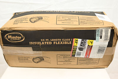 Master Flow 7 in. x 25 ft. Insulated Flexible Duct R6 Silver Jacket ...