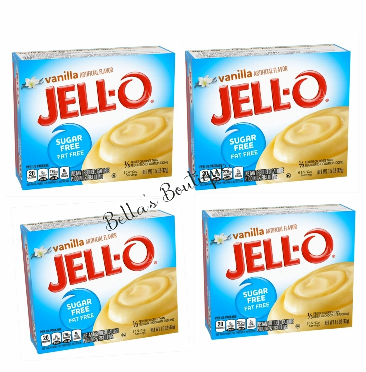 Jell-O Vanilla Sugar-Free Instant Pudding Pie Filling, 57% OFF