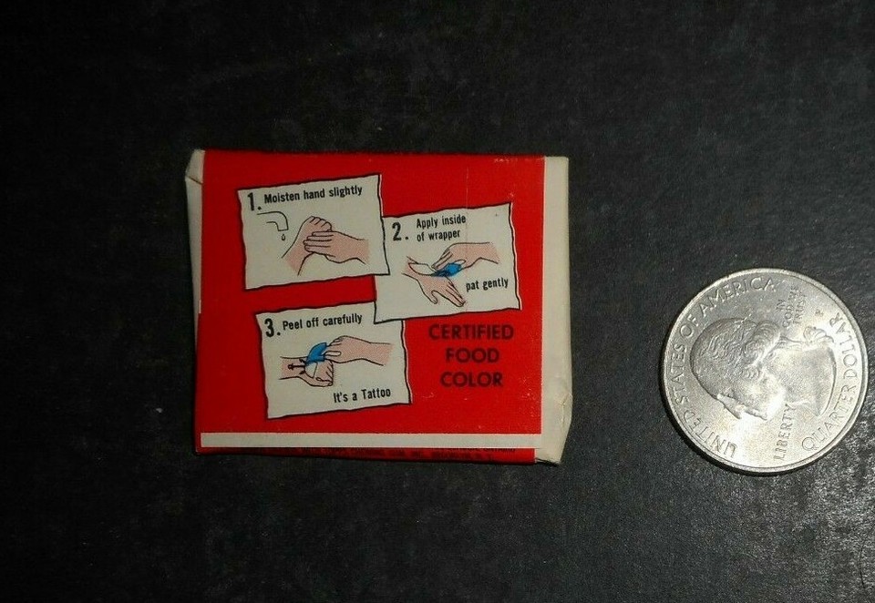 1967 SUPERMAN COMIC BOOK GUM & TATTOO 1cent PACK TOPPS SUPER CLEAN ...