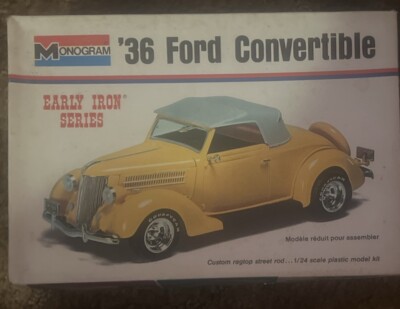 Vintage Monogram 36 Ford Convertible Early Iron Series 7570 Model 1974 ...