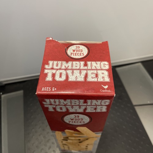 Jumbling Tower Game Cardinal Industries 39 Wood Pieces Stacking Blocks ...