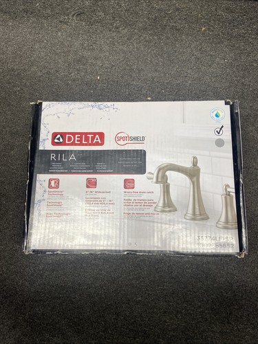 Delta - Rila Two Handle WIDE SPREAD Faucet brushed nickel 35774LF-SP | eBay