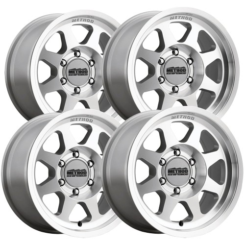 (Set of 4) Method MR701 Bead Grip 17x8.5 6x135 +0mm Machined Wheels ...
