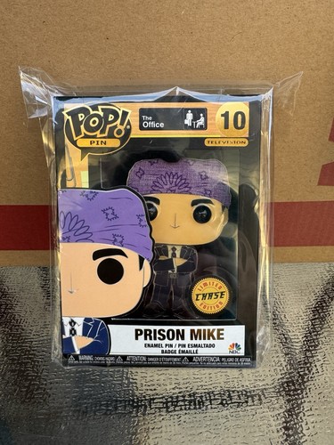 FUNKO POP! Enamel Pin The Office Prison Mike Limited Ed CHASE #10 ...