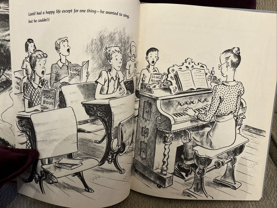 Vintage 1940 Picture Book Lentil by Robert McCloskey Hardcover Children ...