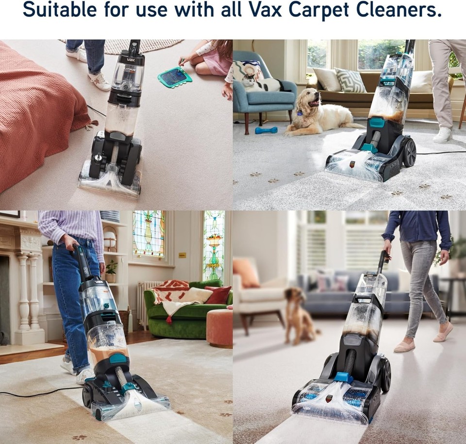 Vax Original 1.5L Carpet Cleaner Solution Stain Remover Shampoo Rose ...