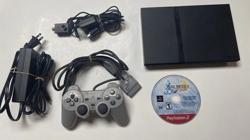 PS2 Sony PlayStation 2 Slim SCPH-70012 Console w/Control & Game Bundle ...