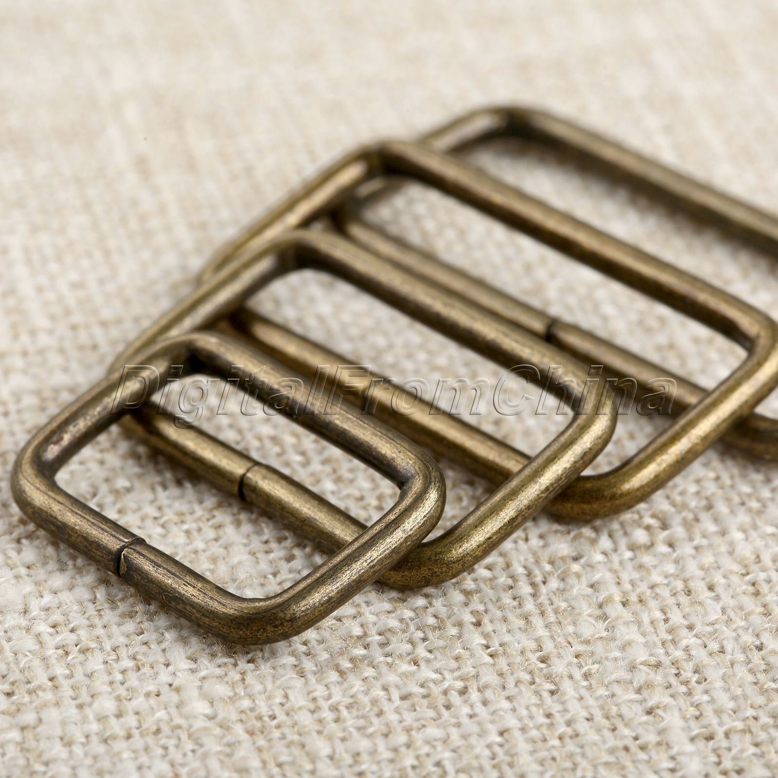 20Pcs Metal Square Buckle Bag Strap Connector Webbing Rings For DIY Bag ...