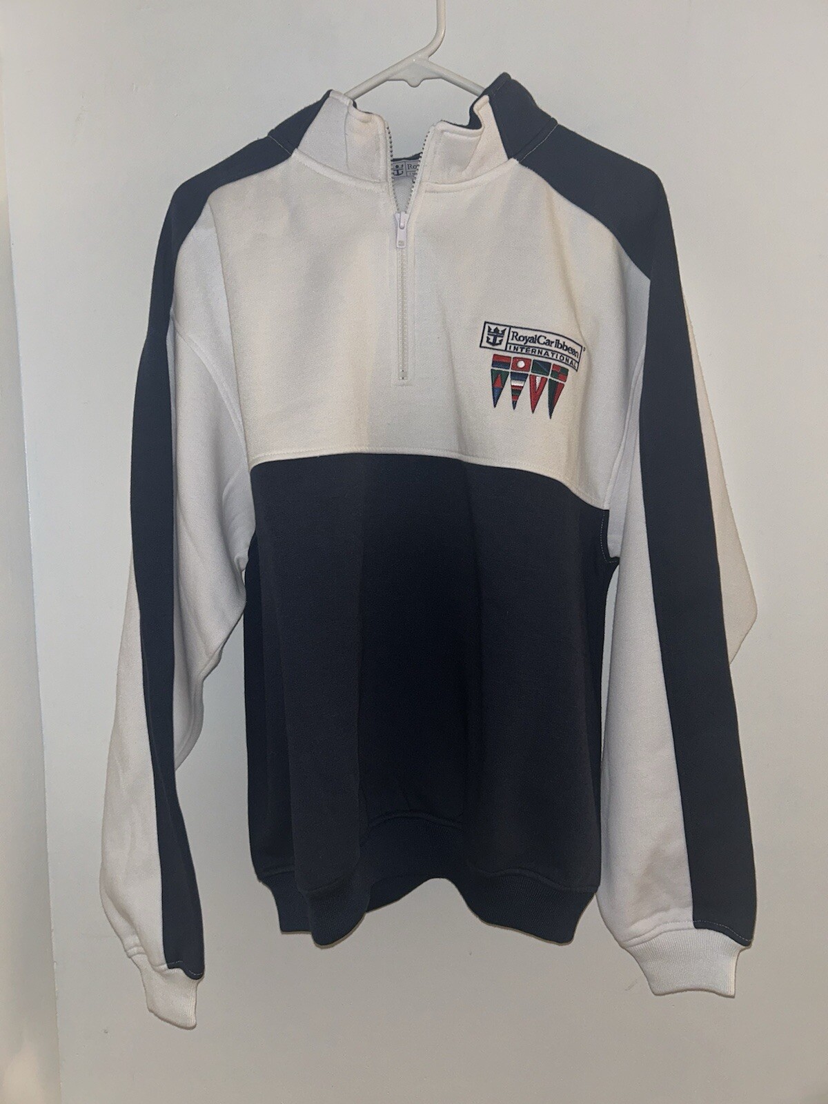 Royal Caribbean Sweatshirt Adult small/medium 1/4-Zip Mock Neck Blue ...